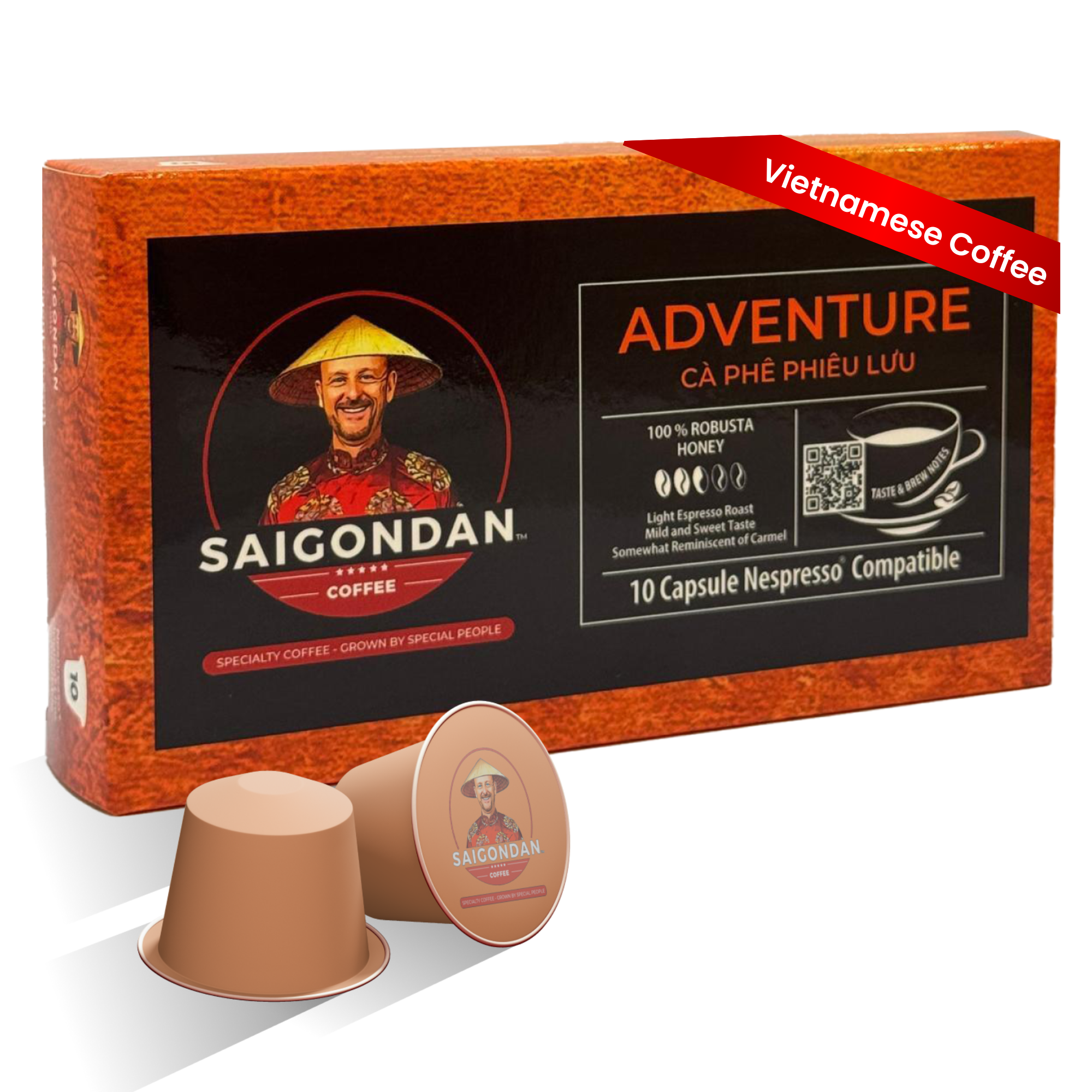 Adventure Coffee Pods - | Light Espresso Roast | Robusta | Vietnamese ...